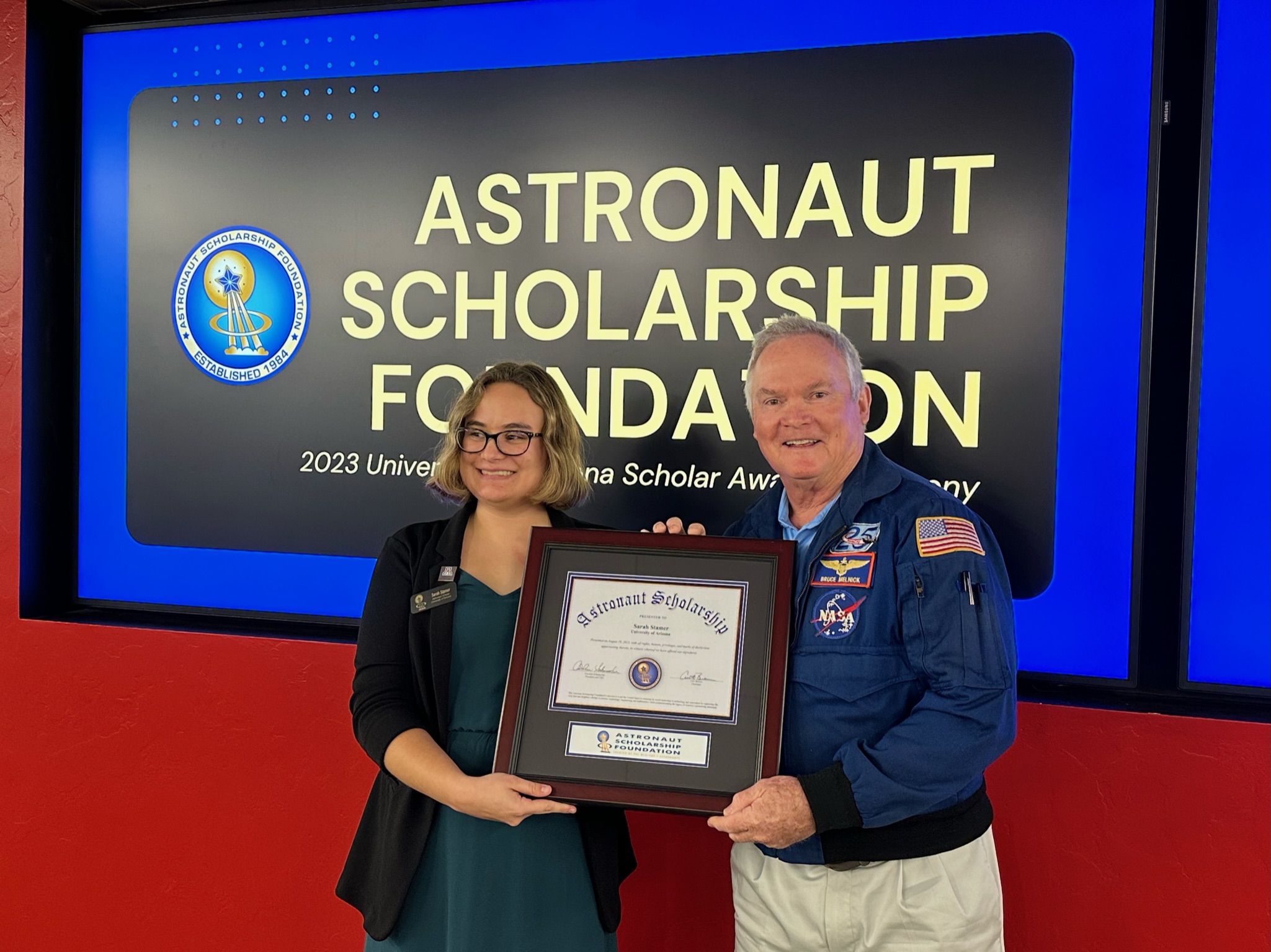 Physics student Sarah Stamer wins Astronaut Scholarship | UA Science ...