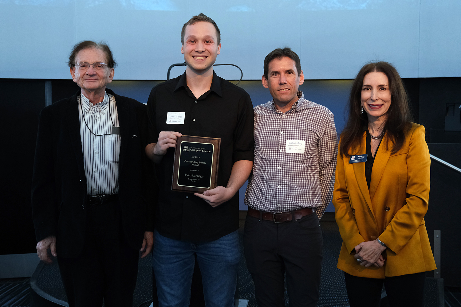 Evan LaForge Receives College of Science Outstanding Senior Award | UA ...