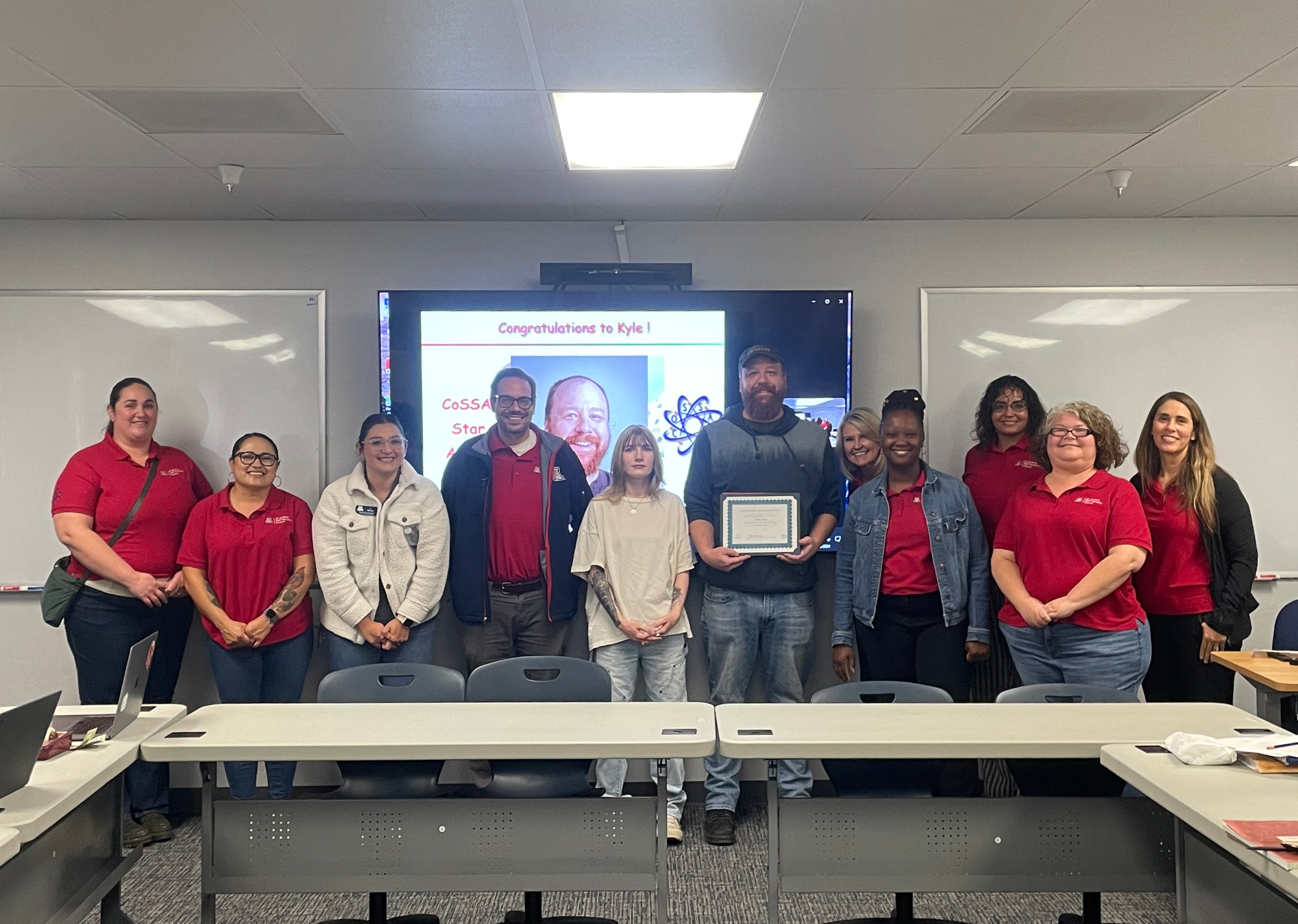 Kyle Rine Won the CoSSAC Star Award | UA Science | Physics