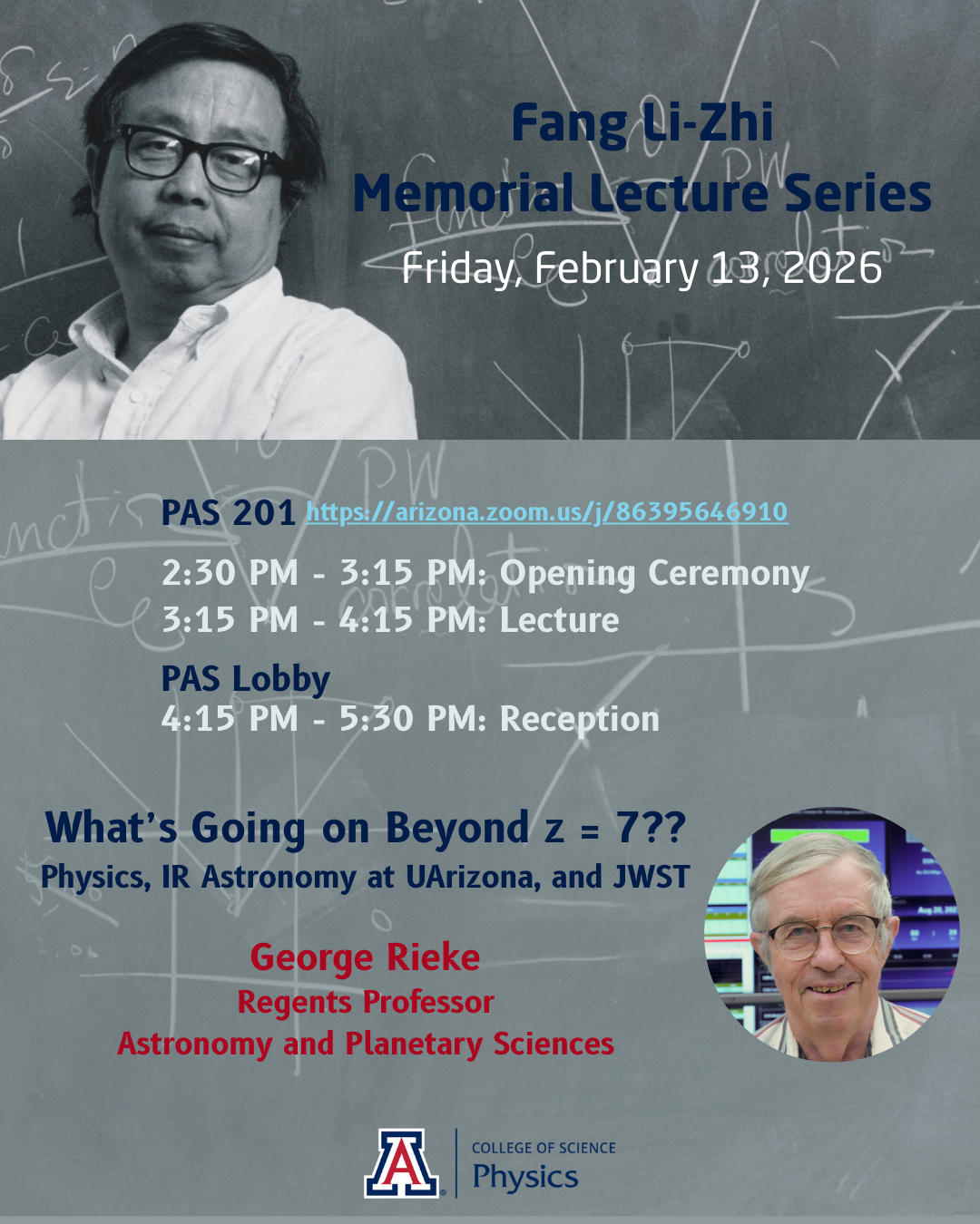 Fang Li Zhi Memorial Lecture Series | UA Science | Physics